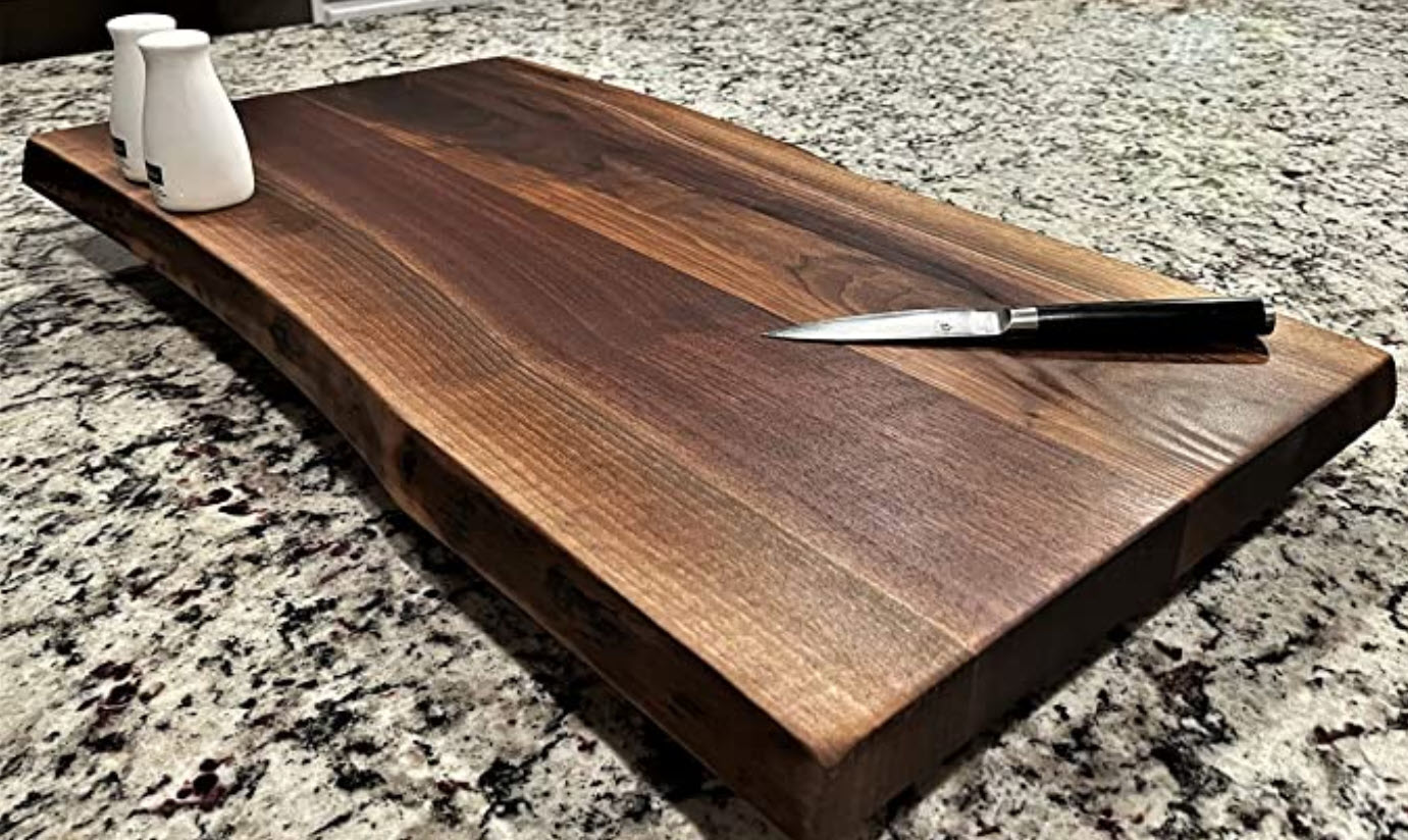 Handmade Live-Edge Black Walnut Charcuterie Board | mmm... boards